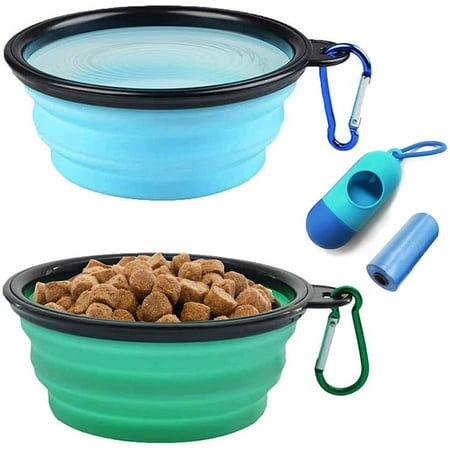 HHHC Collapsible Dog Bowls, Portable Travel Dog Bowls, Expandable for ...
