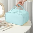 Cevemin Large Capacity Portable Cosmetic Bag with Three-layer ...