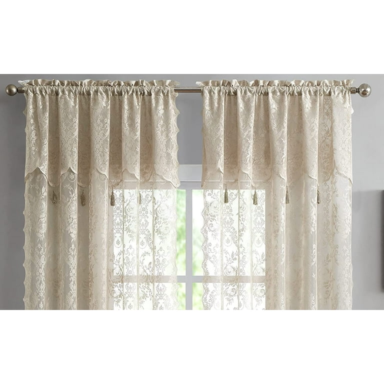 Cream Colored Lace Curtain