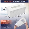 Acrylic Tissue Box Holder, Clear Tissue Box Dispenser for Facial Tissue ...