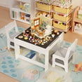 Kid's Table and Chairs Set, Asofer Toddler Craft Table with Removable ...