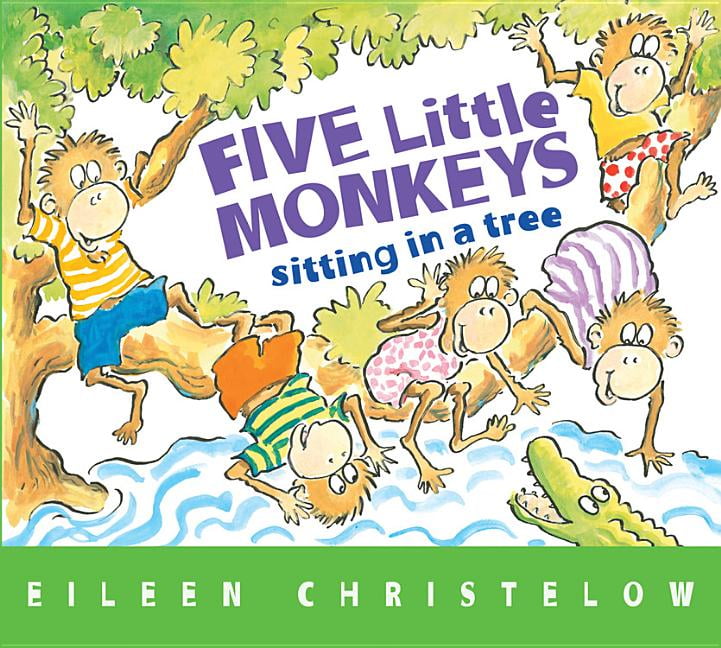 5 Little Monkeys Sitting in a Tree (Board Book) - Walmart.com - Walmart.com