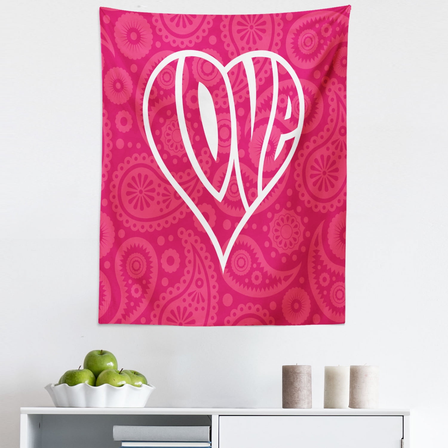 Groovy Tapestry, Big Heart with Background Retro Romance Will Change ...