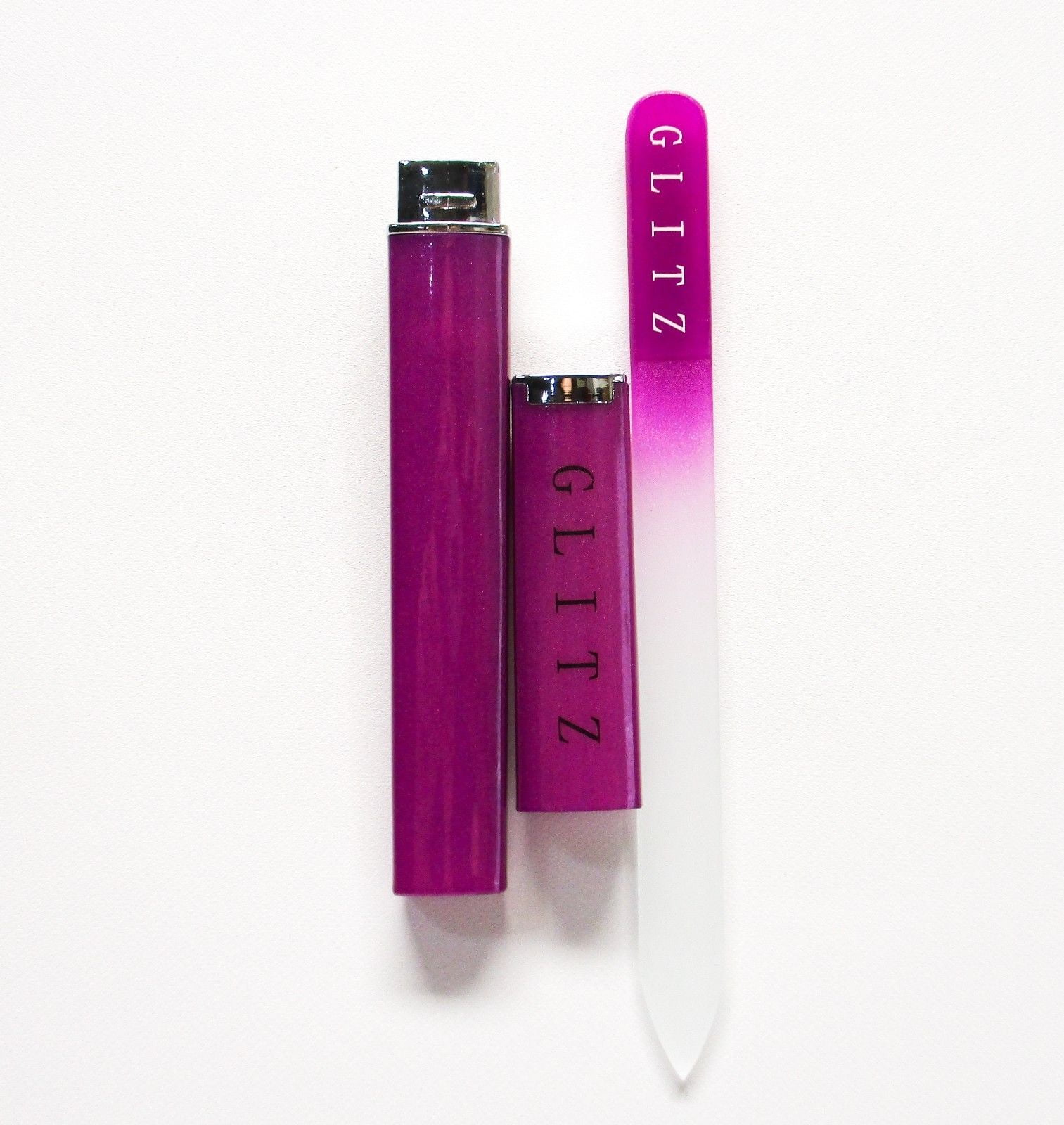 GLITZ Crystal Glass File With FUSCHIA Case Pointed Tip 5.5" - Walmart.com