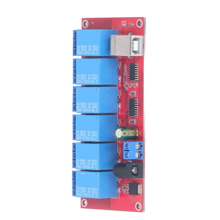 Relay Module,6 Channel USB Relay USB Relay Board USB Relay Module Top ...