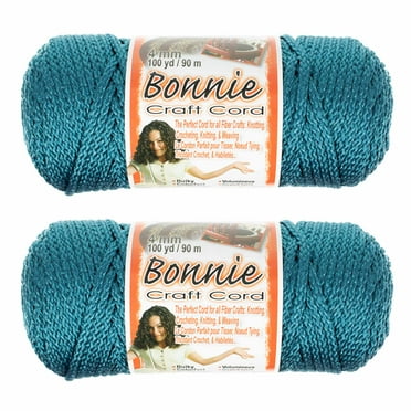2 Pack Bonnie Macrame Cord - 4mm - 100 yd Lengths - Various Colors ...
