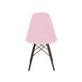 Design Lab MN LS-9400-PNKWAL Trige Baby Pink/Walnut Dining Chair Set of ...