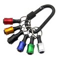 6pc color key chain quick-change extension rod 1/4 hexagon handle ...