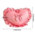 Beautynvta Valentine's Day Pillow Cover, Heart Shaped Throw Pillowcase ...