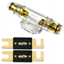 2 Absolute ANH-3 0/2/4 Gauge AWG in-Line ANL Fuse Holder & 2 Gold ...