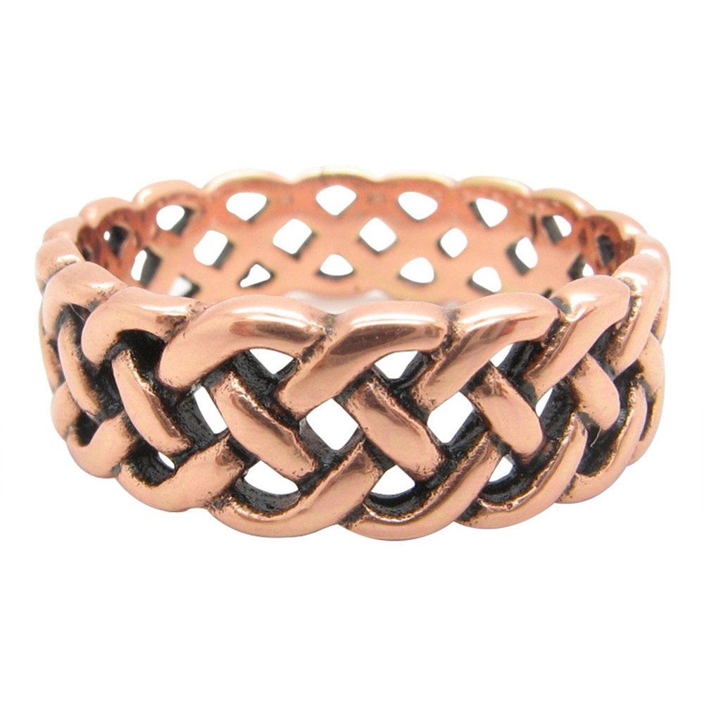 Men's Copper Rings - Size 5 Solid copper band ring CRI885 - 1/4 inch ...