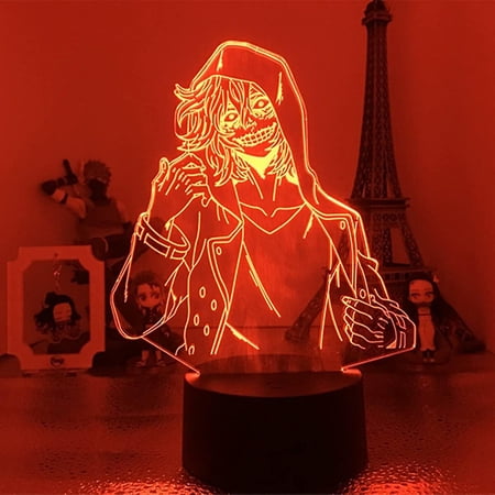 Hpqnl-3d Led Night Light Anime My Hero Academia Tomura Shigaraki Lamp ...