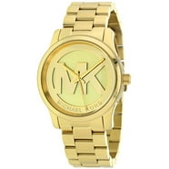 Michael Kors Women's Slim Runway Gold-Tone Watch 42mm MK3179 - Walmart.com