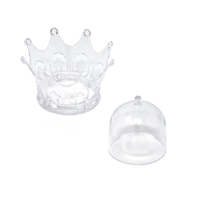 Clear Mini Plastic Crown Party Favor, 3-1/4-Inch, 12-Count - Walmart.com