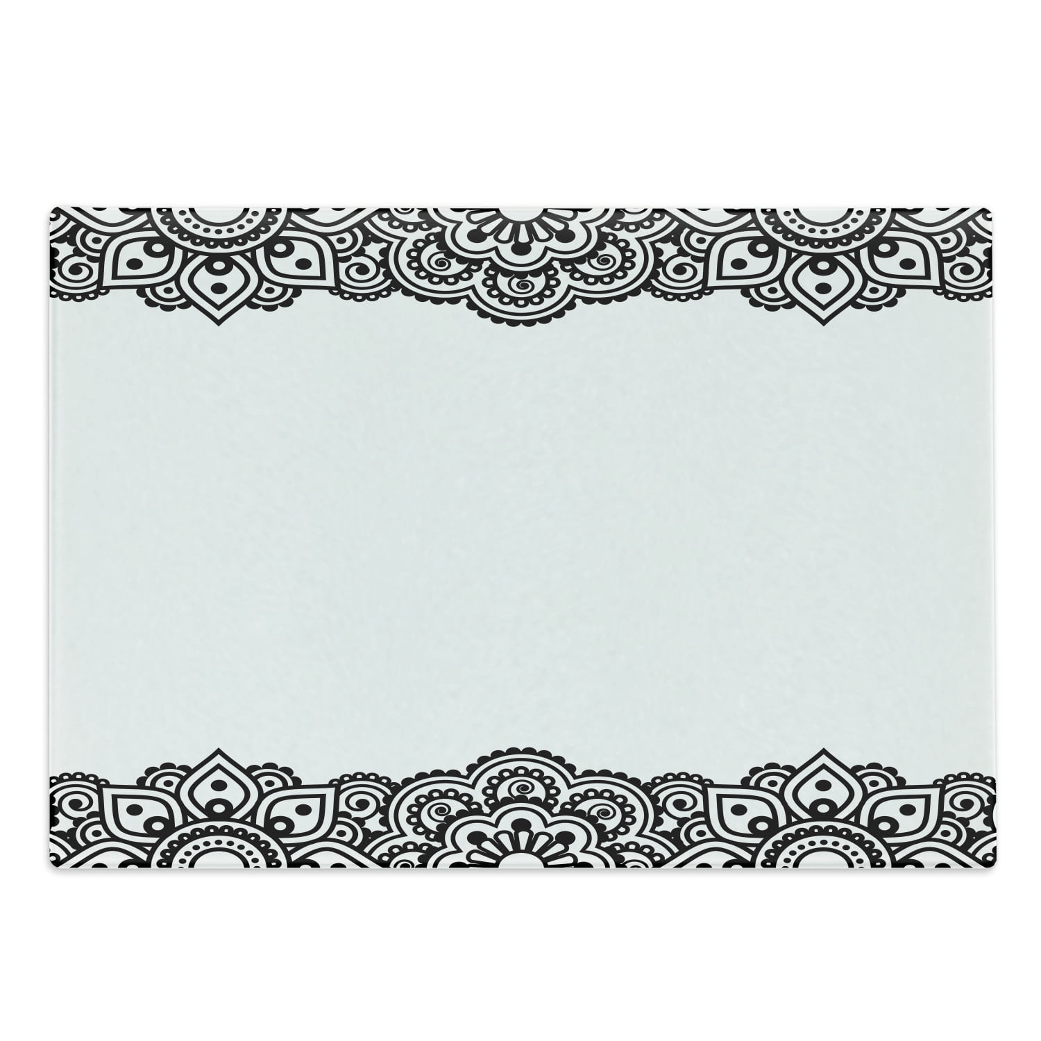 Abstract Cutting Board, Damask Inspired Border Design Folkloric Curls ...