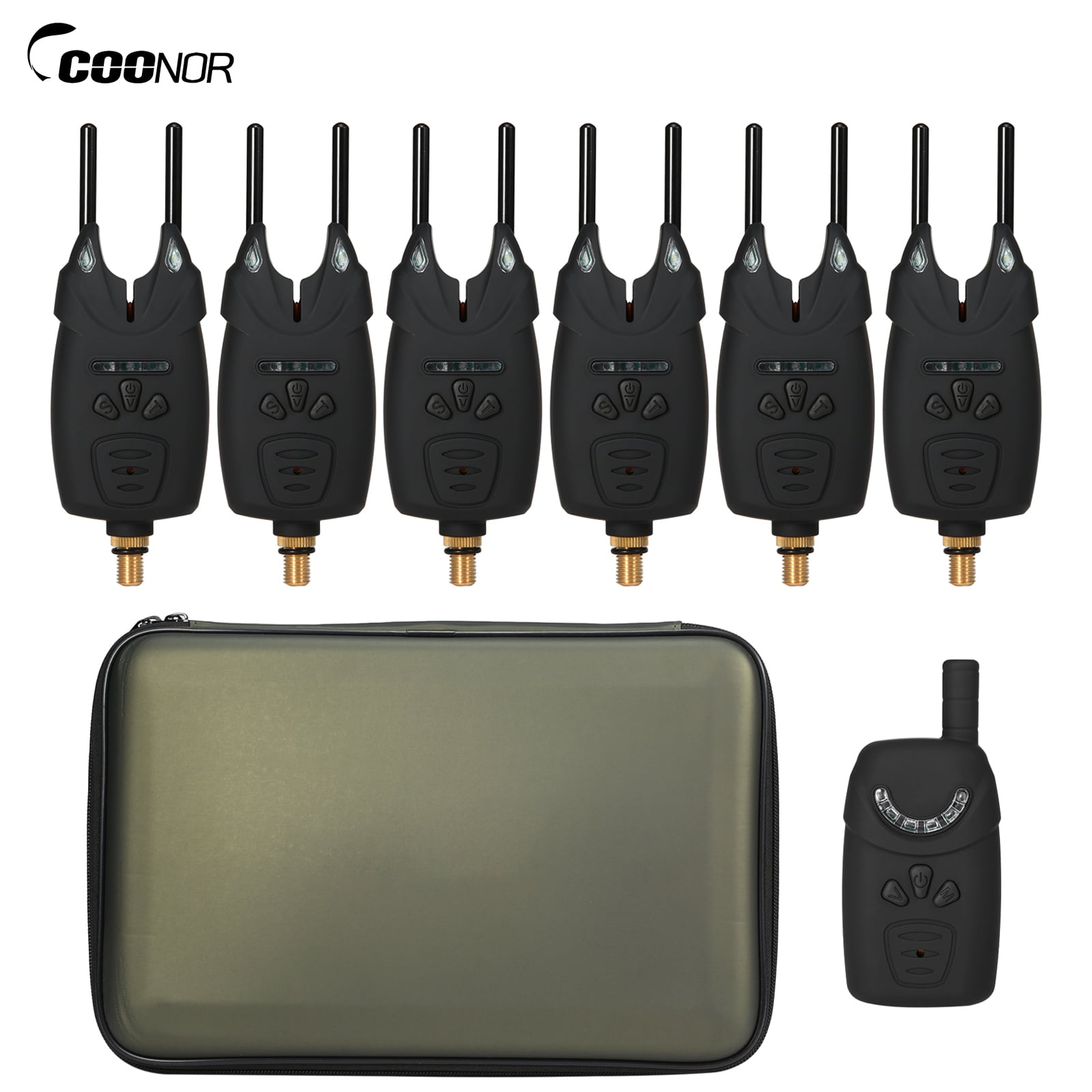 Alarma Alertas electrónicas de pesca, alarma de mordida, LED, alarma de ...