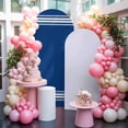 4FT Arch Backdrop Covers, Blue Striped Wedding Arch Cover Stretchy ...