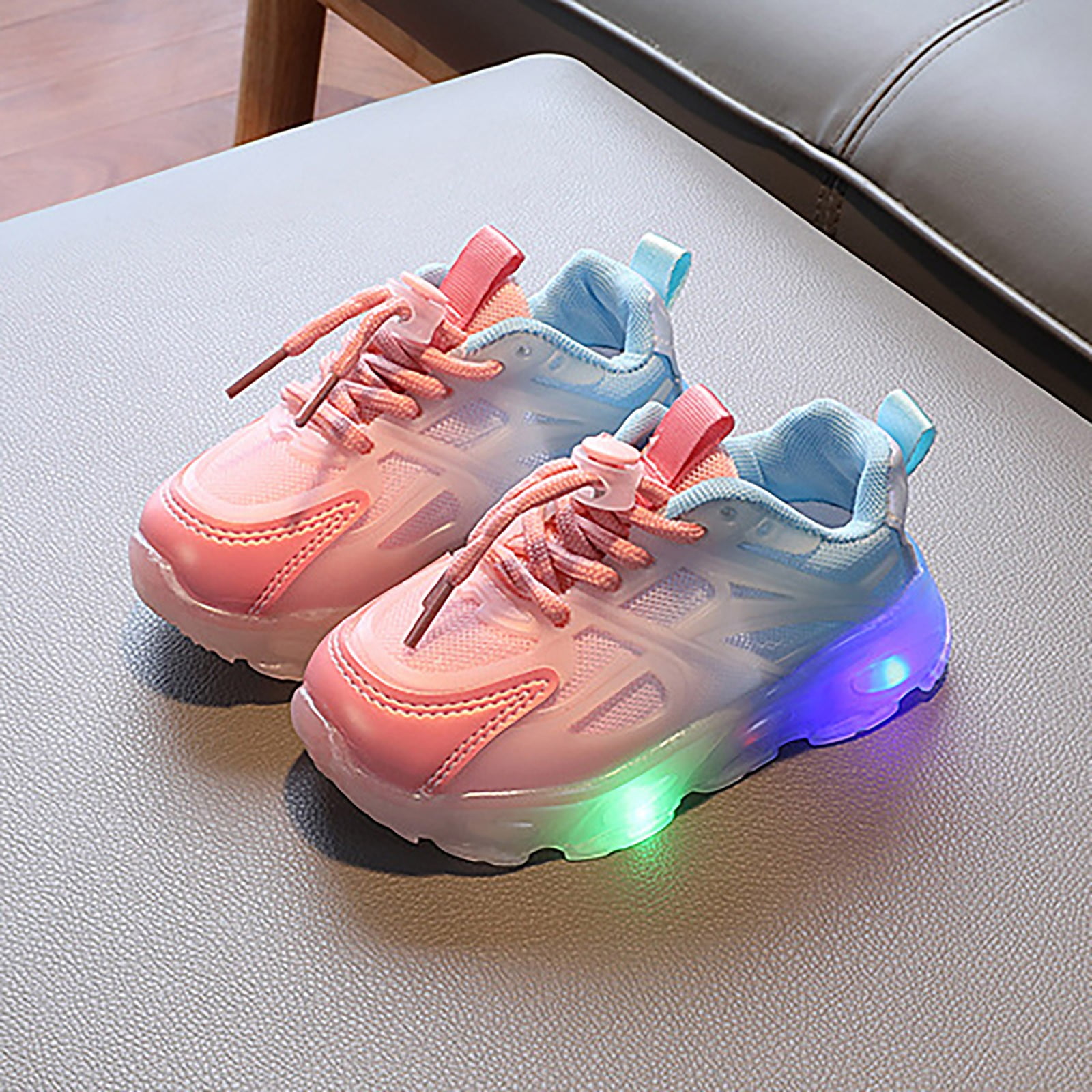 Click here for Byhong Childrens Sneakers Color Gradient Led Light... prices