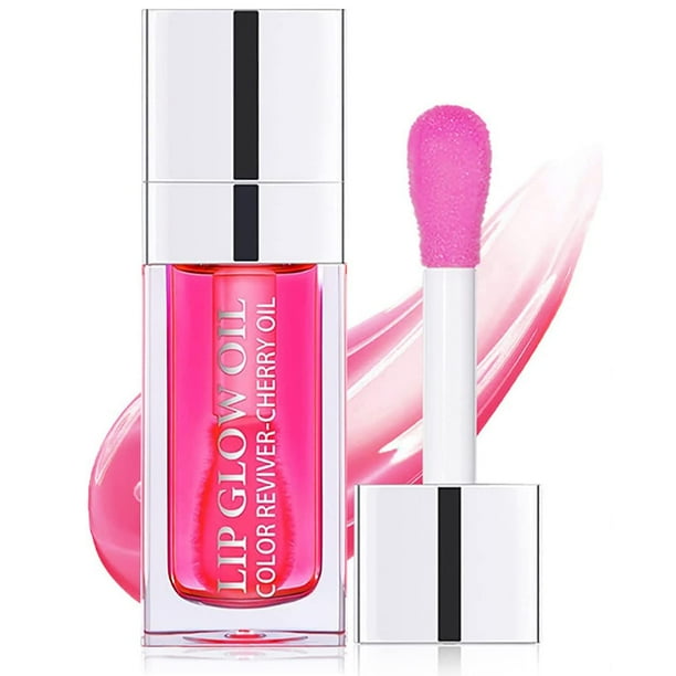 Hydrating Lip Glow Oil Plumping Lip Tint Transparent Lip Care Oil Non ...
