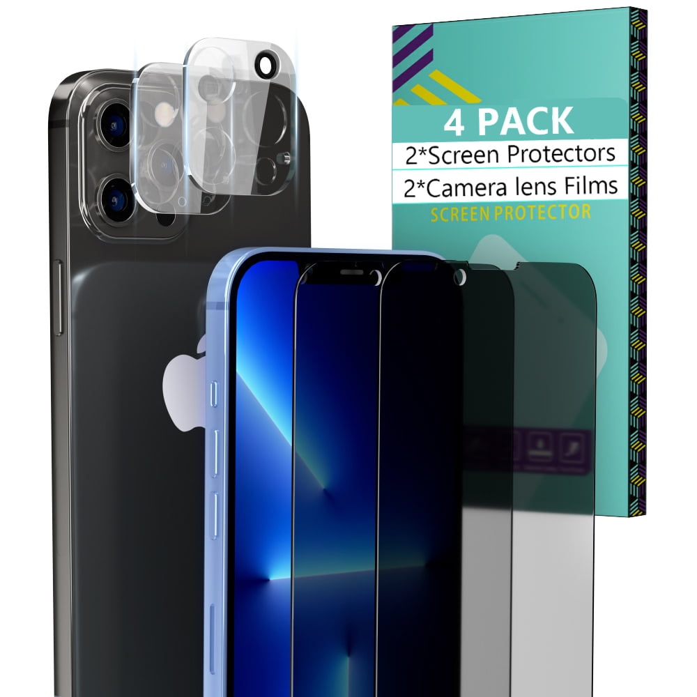 Xihaiying iPhone 13 Pro Max Privacy Screen Protector + Camera Lens ...