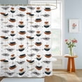 Bathroom Shower Curtain Abstract Bohemian Pattern Waterproof Shower ...