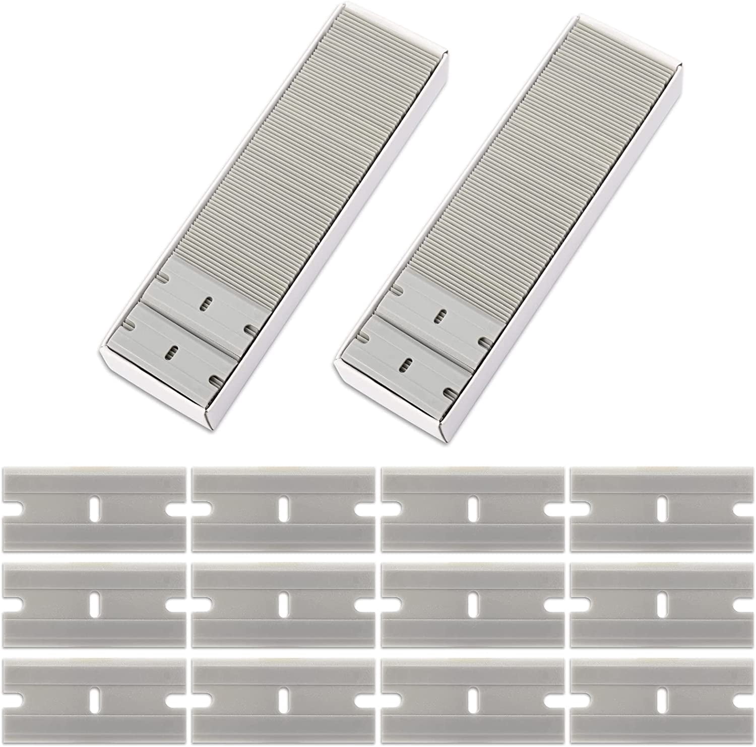 Plastic Razor Blades 200PCS Double Edged 1.5 Inch Suit for Razor Blade ...