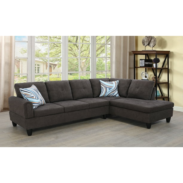 Jade Right Facing Sectional Sofa 2 Piece Set - Walmart.com