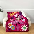 Disney Minnie Mouse Kids Silk Touch Throw Blanket with Sherpa Reverse ...