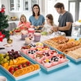 Large Serving Platter, 16/14/12 Inch Rectangular Serving Trays for ...