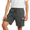 Boys Shorts for Everyday & Outdoor Use Elastic Waist Cargo Joggers for ...