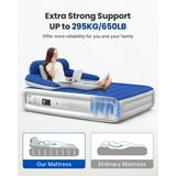 "iDOO 18"" Queen Size Air Mattress with Built-in Pump & Headboard" - Walmart.com
