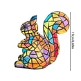 Chanana Squirrel-shaped Lamp, Retro Stained Resin Animal Table Lamp ...