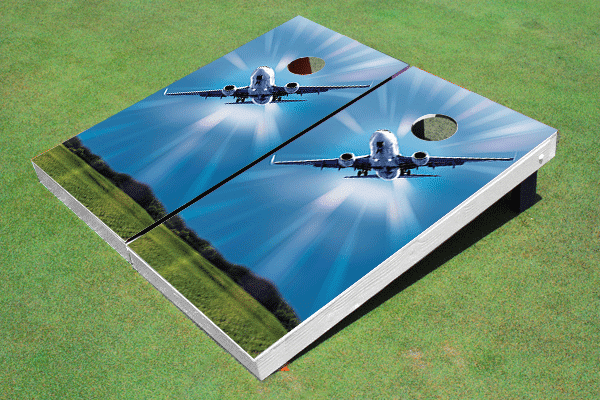 Turning Airplane Themed Cornhole Boards - Walmart.com