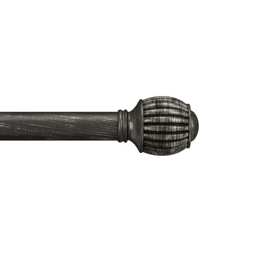 Montevilla Core Leaf Ball 5/8" Curtain Rod Set - Walmart.com