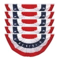 Bunting Flags Patriotic Decorations Fan-Shaped Independence Day Banner ...