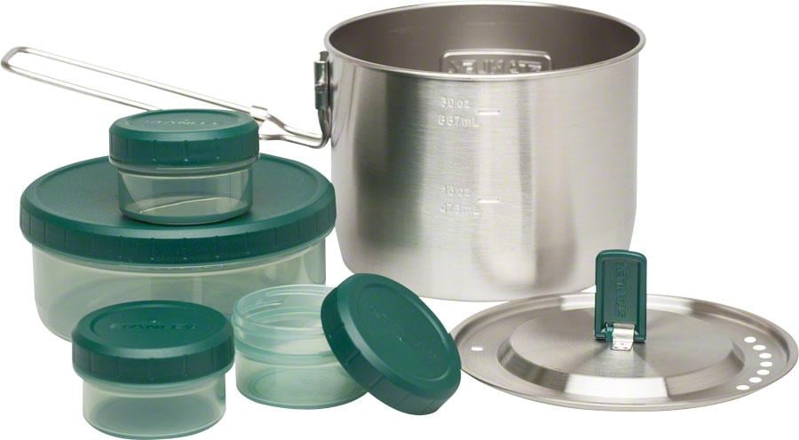 Stanley Adventure Cook plus Store Set: Stainless Steel, 5-piece, 32oz ...