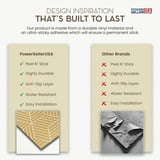 PowerSellerUSA Self-Stick Vinyl Modern Geometric Floor Tiles Ultra ...