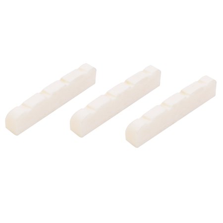 Bass Nut, Flat-Bottomed Shape Beef Bone Guitar Nuts Pre-Slotted For ...