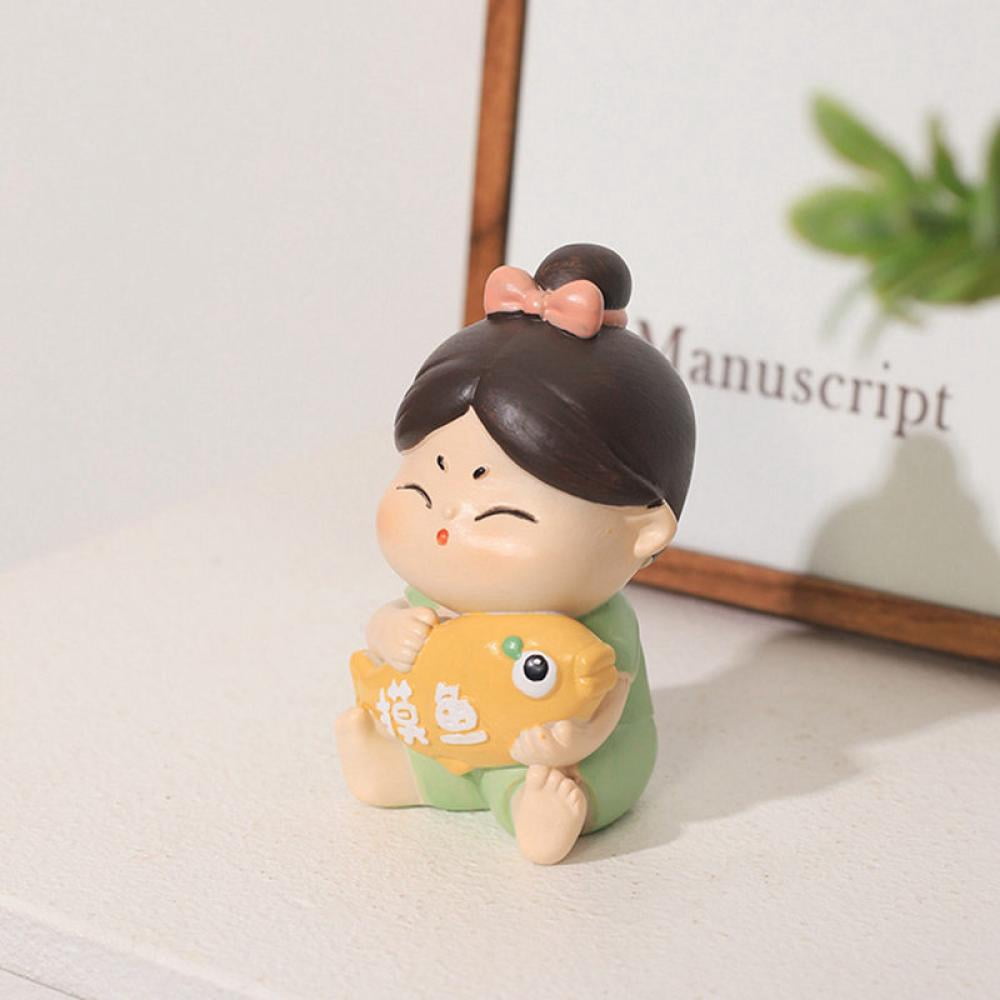 Mini Cartoon Girls Figurine Miniatures,Cake Toppers Bonsai Decoration ...