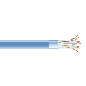 1000FT BULK CAT6 BLUE PLENUM SOLID SHIELDED CABLE 400MHZ - Walmart.com
