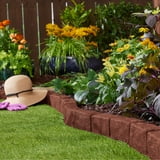 GroundSmart SmartLoc Cobblestone Rubber Landscape Edging, 4' Red, 4 ...