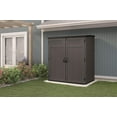 Suncast Extra Large 106 Cubic ft Vertical Outdoor Resin Storage Shed ...