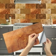 CHIHUT Self Adhesive Wood Butcher Block Contact Paper Peel and Stick ...