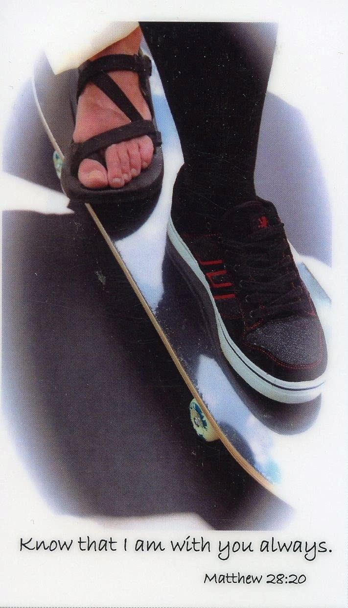 Skateboarding holy card- laminated - Pack of 25 - Walmart.com