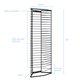 Atlantic Onyx DVD Storage Rack Tower (28 DVDs, 28 BluRays), Black ...