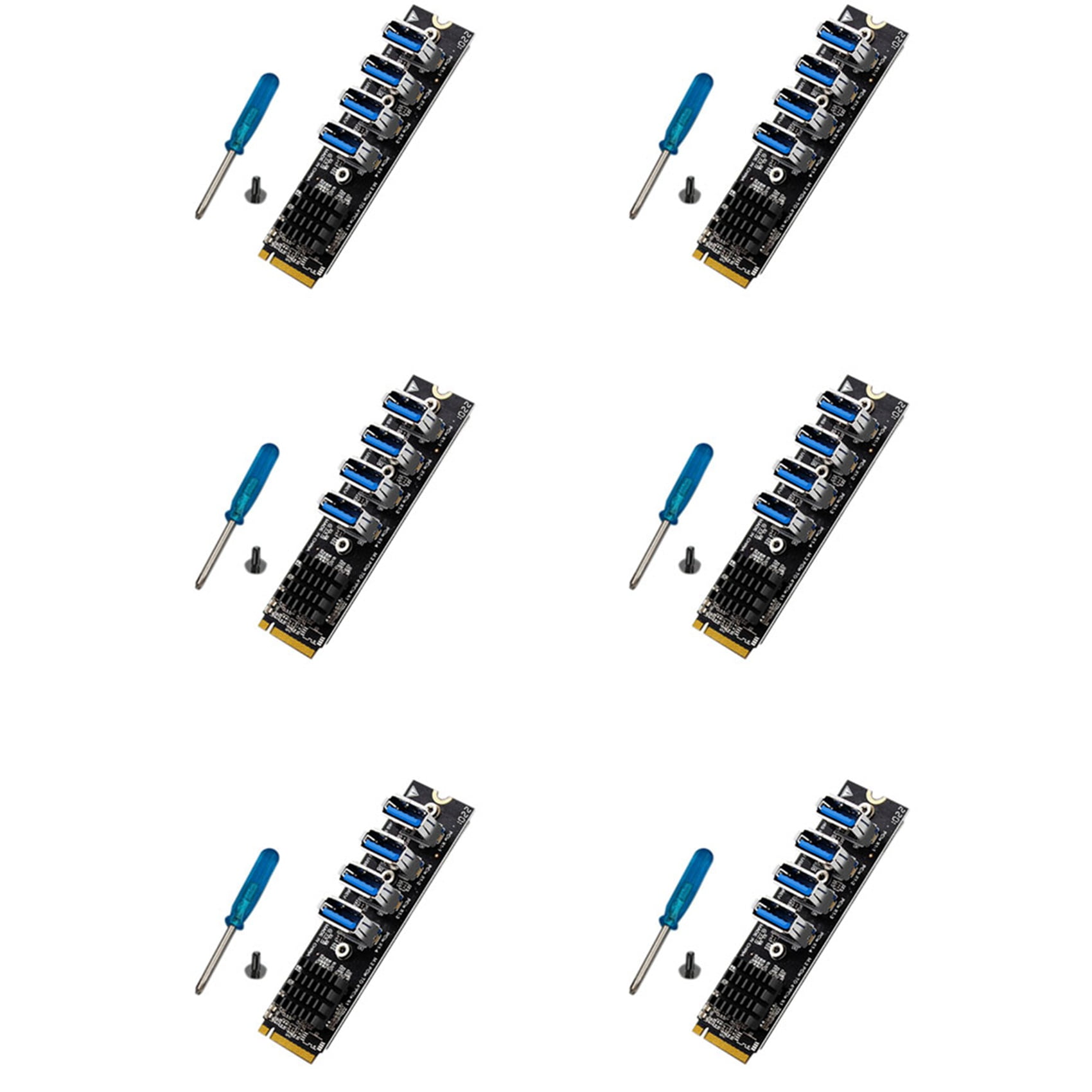 6X M 2 M Key Pcie Expansion Cards M 2 To Pci E X1 4 Port USB3 0 6x-m-2-m-key-pcie-expansion-cards-m-2-to-pci-e-x1-4-port-usb3-0