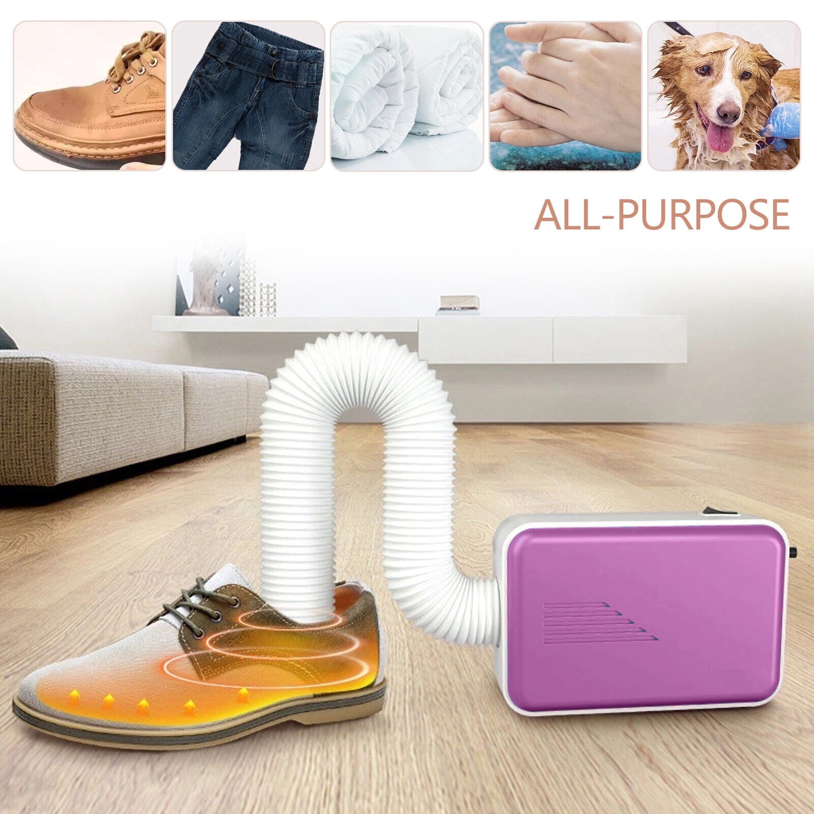 Secadora de ropa eléctrica portátil WSYW con ventilador giratorio y ...