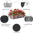 4 Pack 30 Inch Window Boxes Planter for Outdoor Plants Deck Railing ...