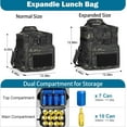 Double Deck Insulated Lunch Box, Expandable Xlarge Lunch Bag Leakproof ...