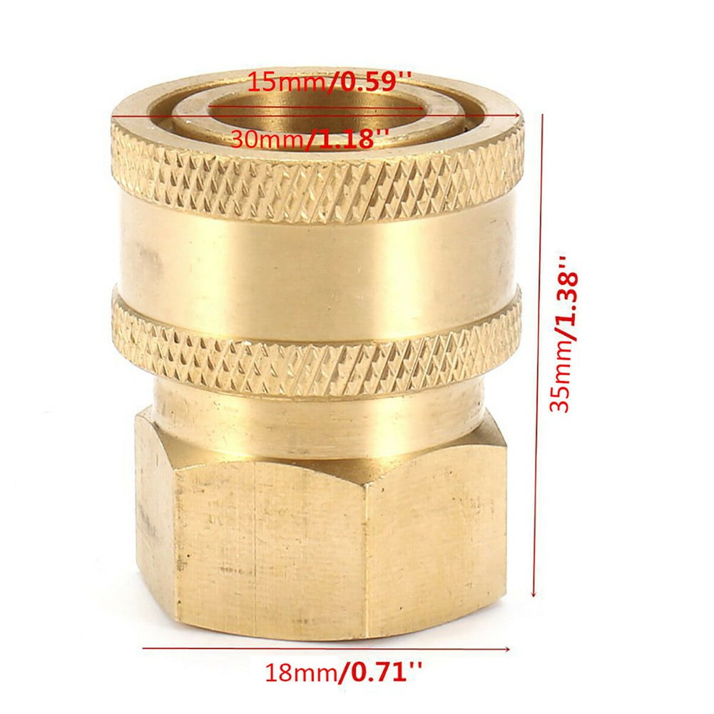 High Pressure Car Washer Hose Fitting Adapter Threaded Pressure Washer ...